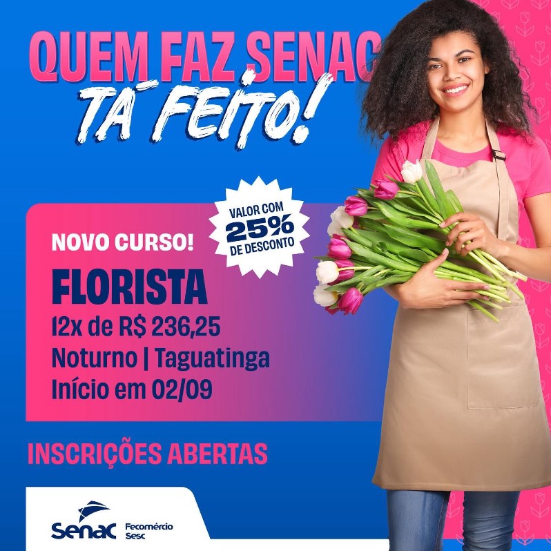 Senac-DF lança novo curso de florista - Brasiltimes - Notícias